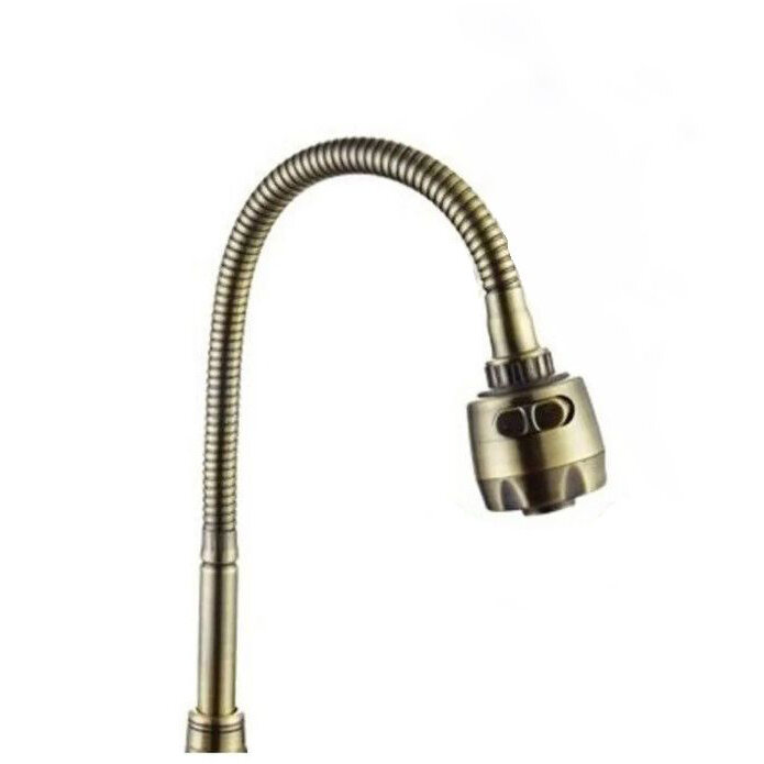 Излив для смесителя гибкий Potato (Потато) P67-06 Бронза