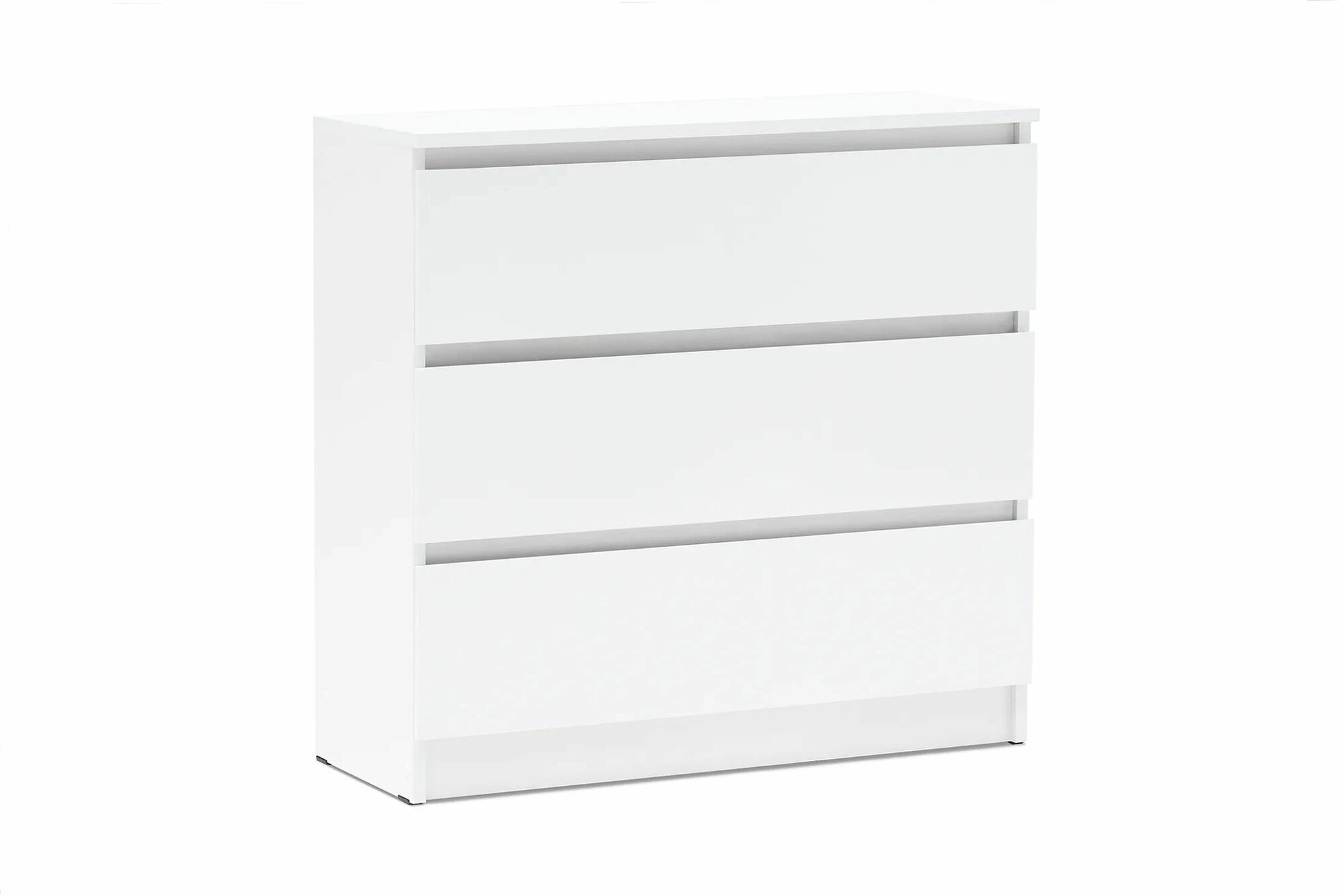 Комод Челси 800 3 ящика Белый глянец/Белый