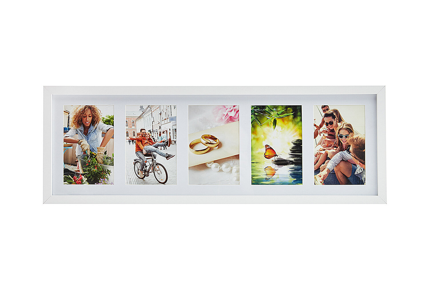 BCRS20001-W Мультирамка на 5 фото настенная рамка для фотоколлажа в интерьере