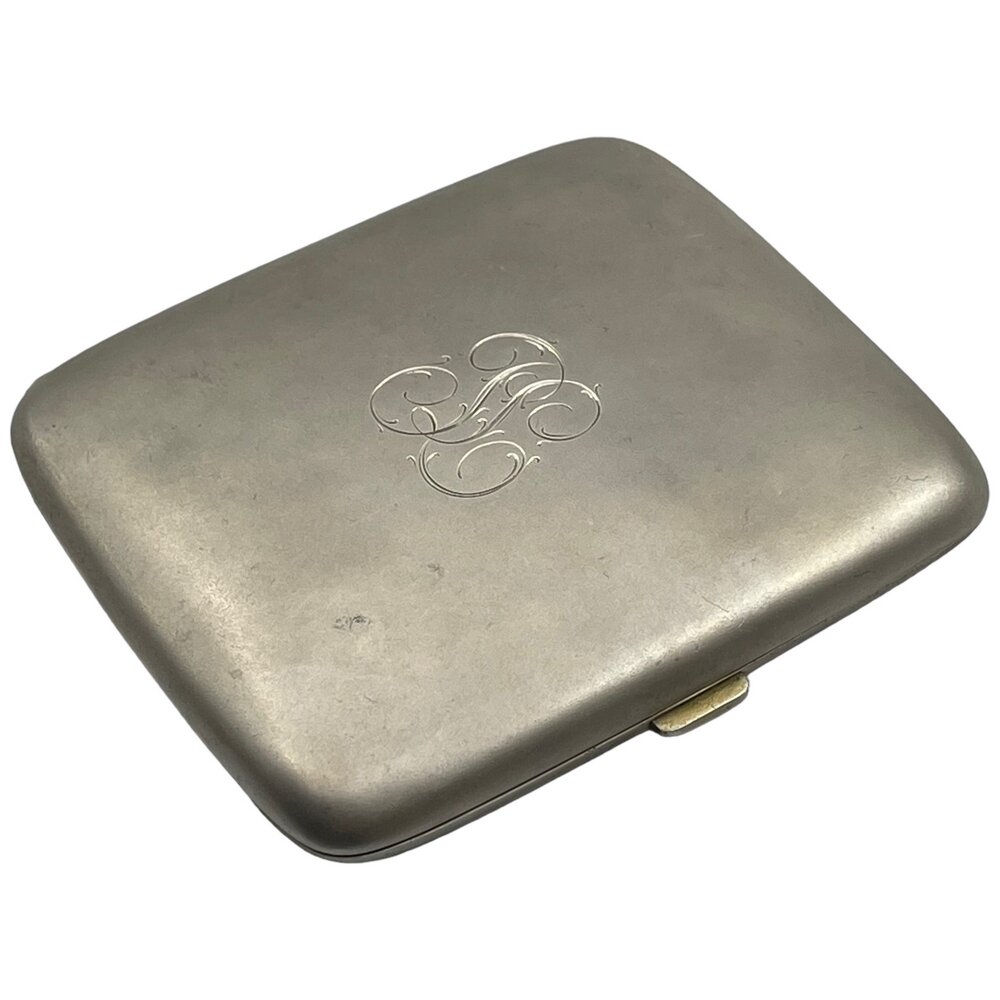 Серебряный портсигар "Вензель", 813H, корона, U5, 1925 г, Финляндия