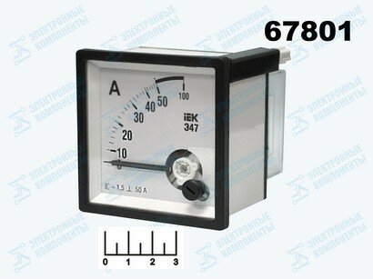 Измерительная головка амперметр 50 72*72мм AC Э47 ИЭК