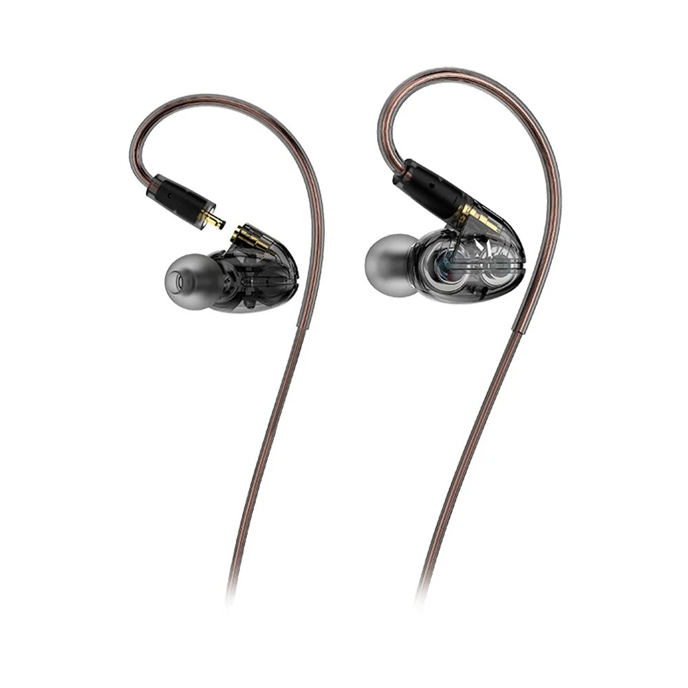 Наушники Music Public Kingdom IEM200 transparent black проводные внутриканальные с динамическим драйвером