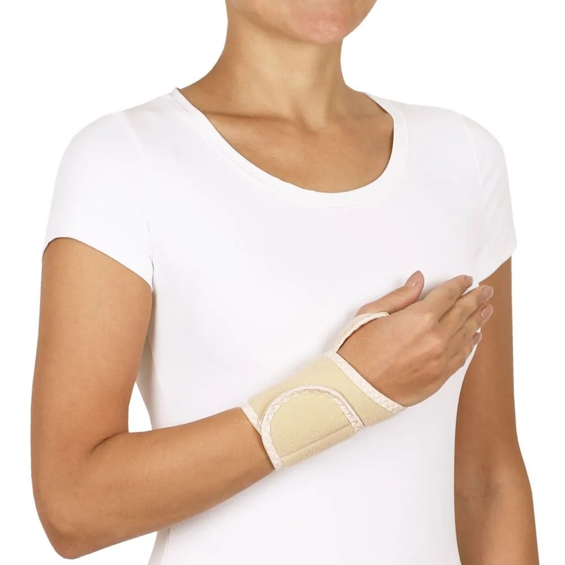 Крейт Бандаж для лучезапястного сустава - "Крейт" (№1, универсальный, бежевый) F-208