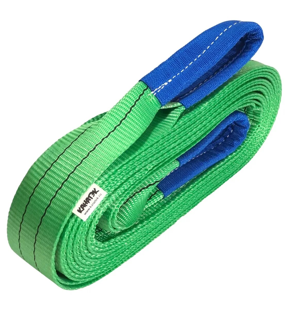 Трос буксировочный канатэк 12,0т / 4м, 5м, 6м (петля-петля) двухслойный усиленный трос для автомобилей, внедорожников, прицепов