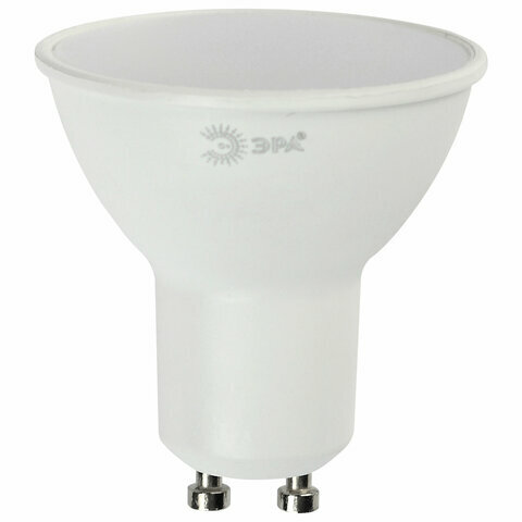 10 шт. Лампа светодиодная ЭРА STD, 12 (110) Вт, цоколь GU10, софит, холодный белый свет, 35000 ч, LEDMR16-12W-860-GU10, Б0049076