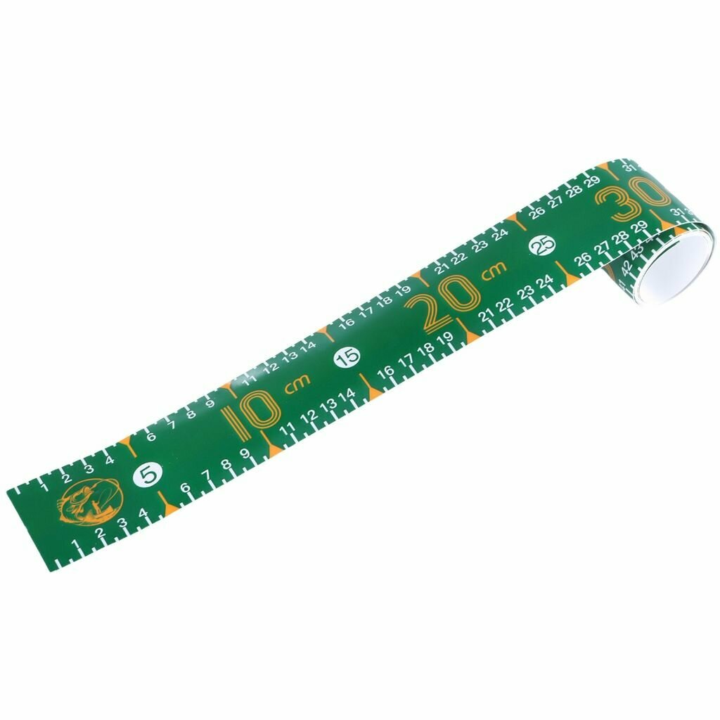 Рыболовная мягкая линейка для измерения рыбы-темно-зеленая