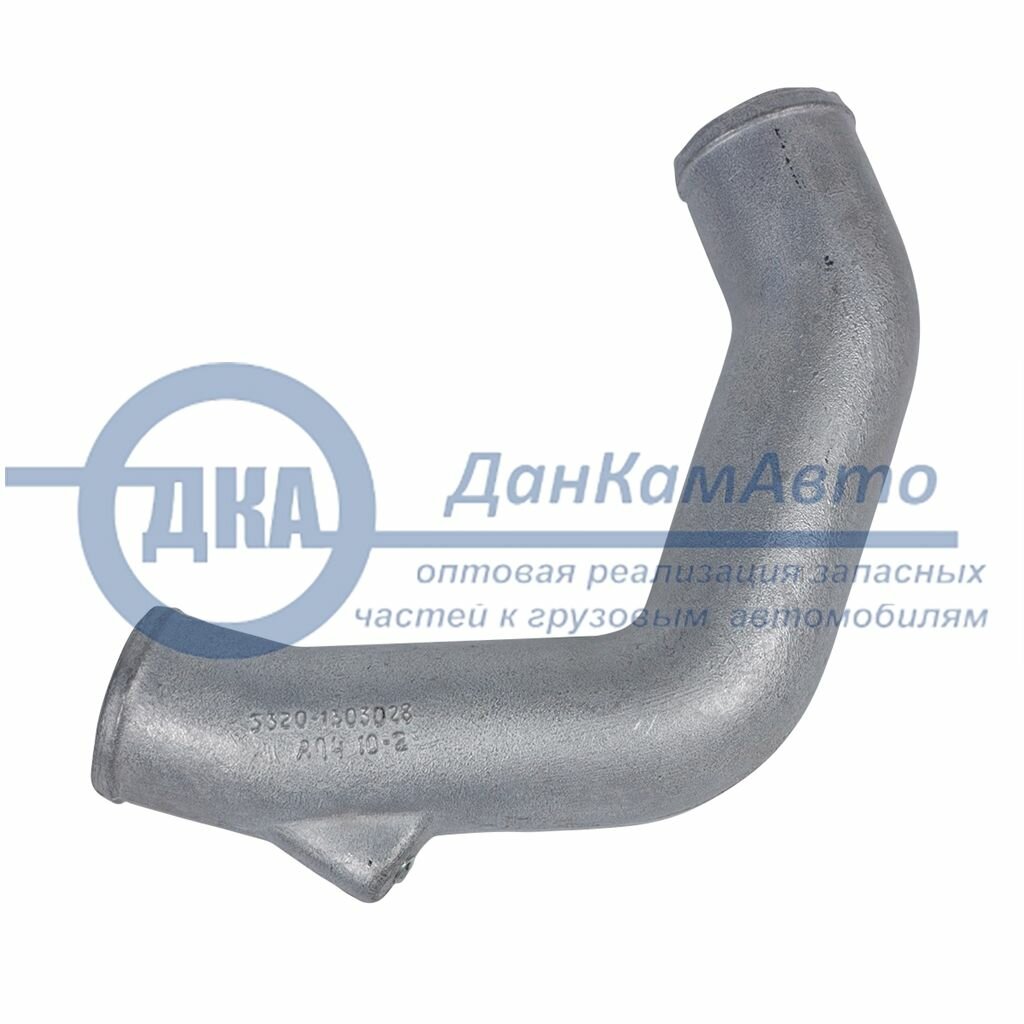 Колено радиатора голое (нижний патрубок радиатора) а/м КАМАЗ