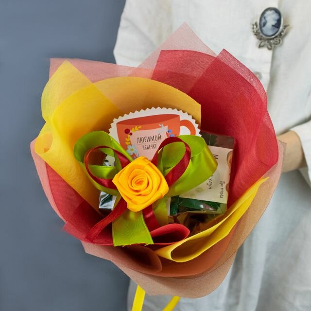 Букет из чая Подарок нянечке