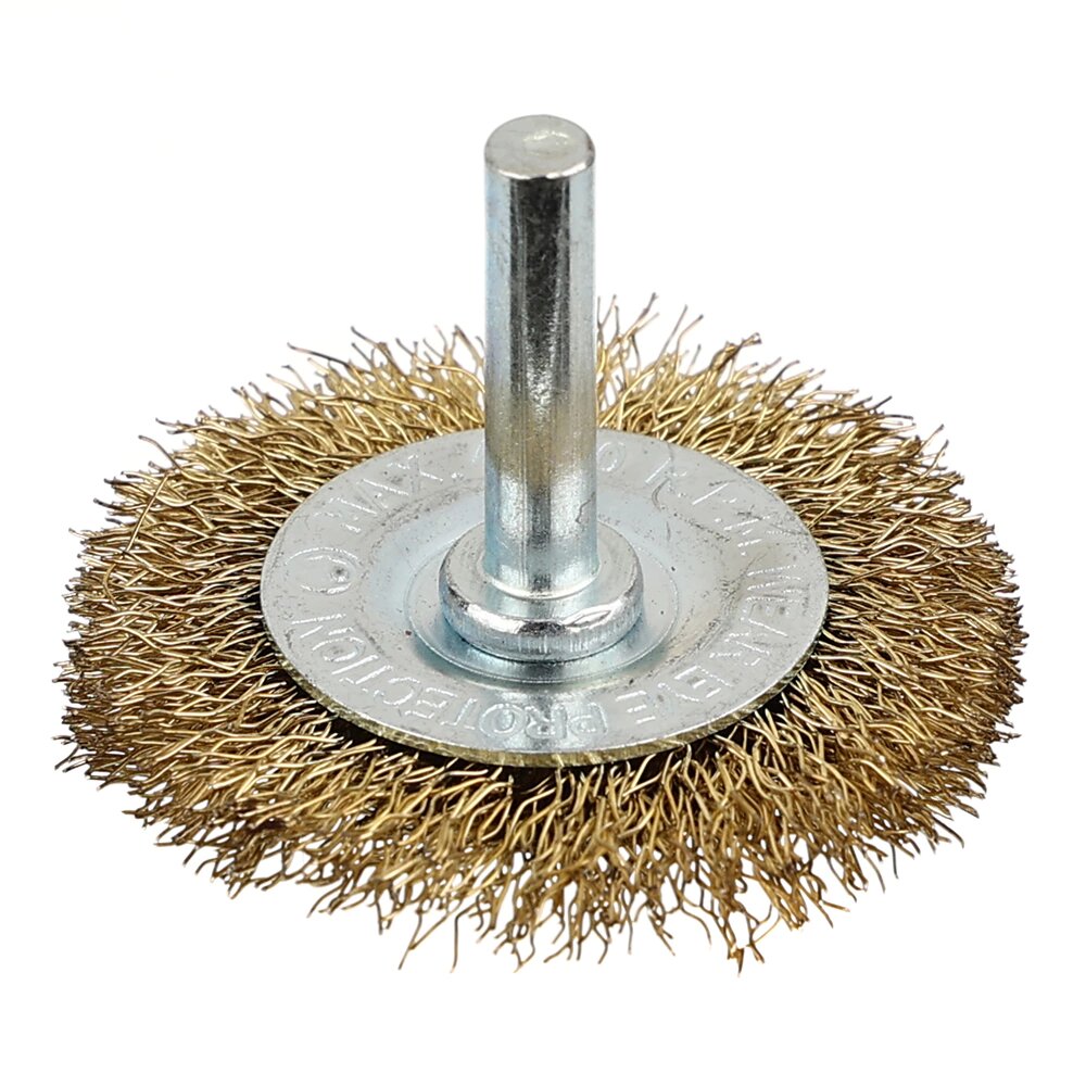 Щетка-насадка DORN для дрели латунированная плоская 50 мм