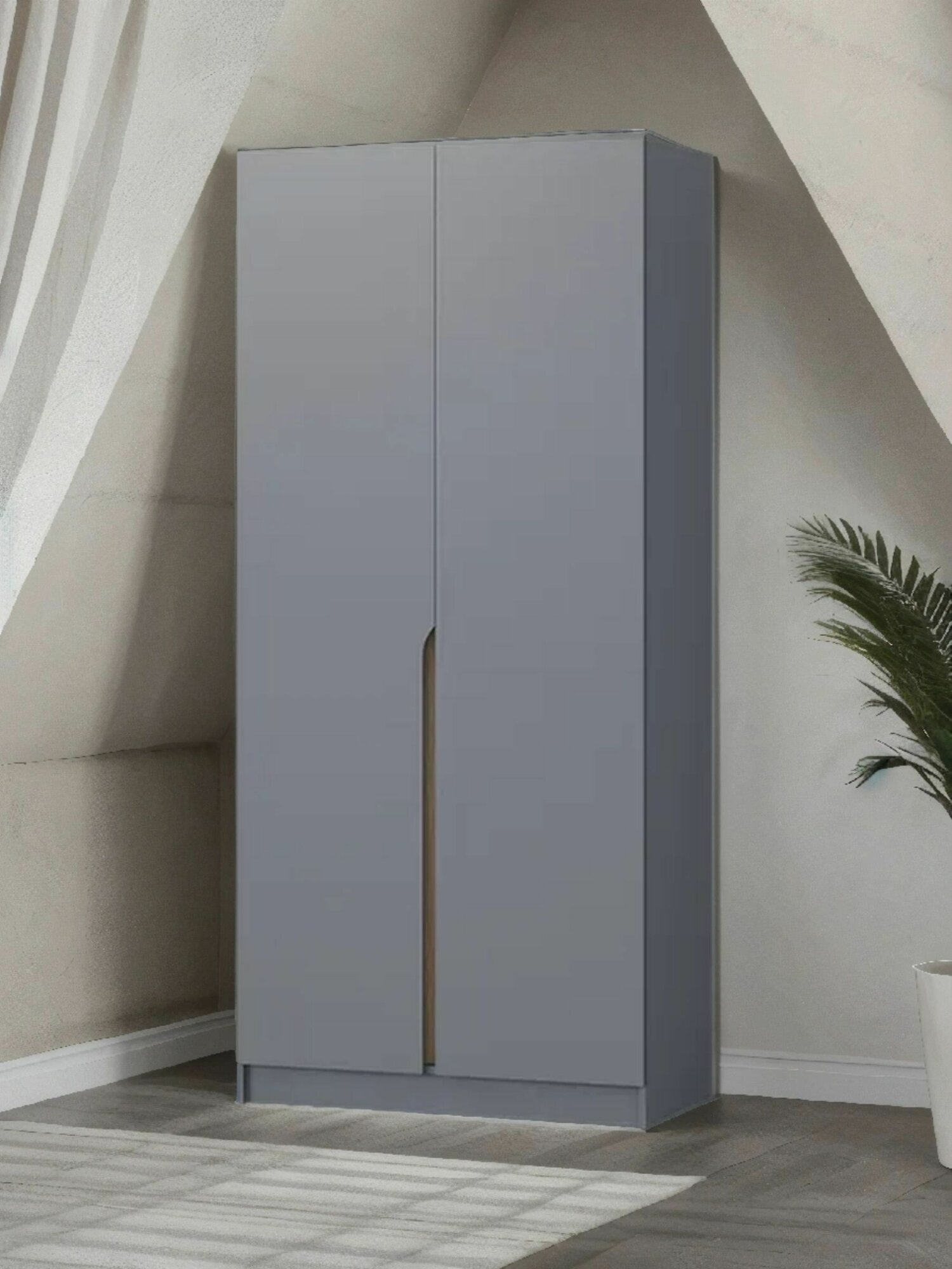 Шкаф распашной Гермес 1,0 Графит