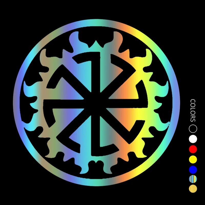 30722# наклейки на авто Коловрат в Перуне водонепроницаемые наклейки на машину 30722 Laser, 15x15 cm