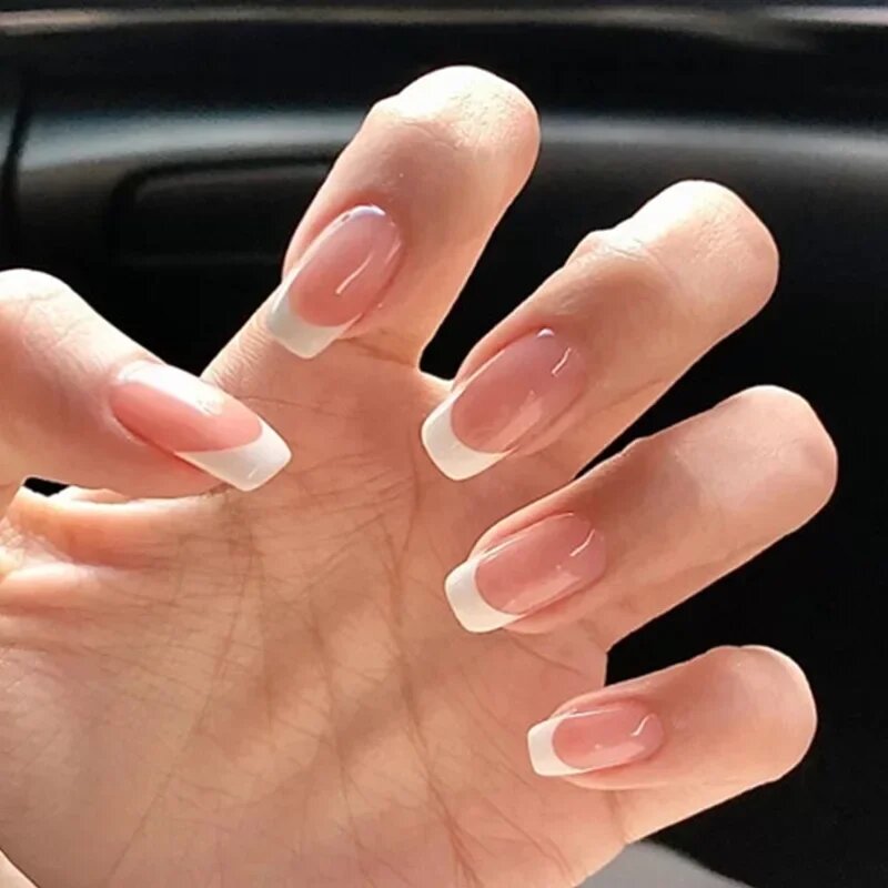 Французские накладные ногти R147, 24 шт.