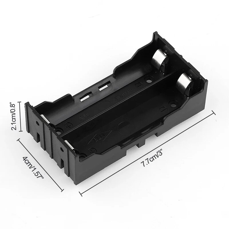 ABS 18650 черный корпус для батарей 1-4 шт