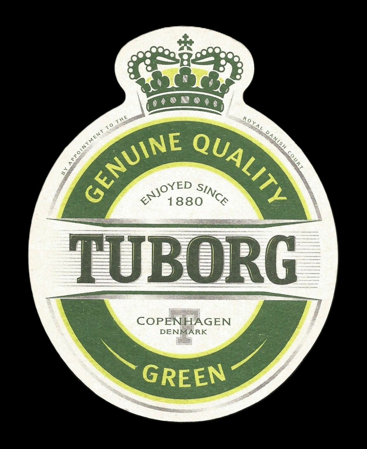 Бирдекель (костер) Tuborg Green Дания (подставка под пивной бокал)