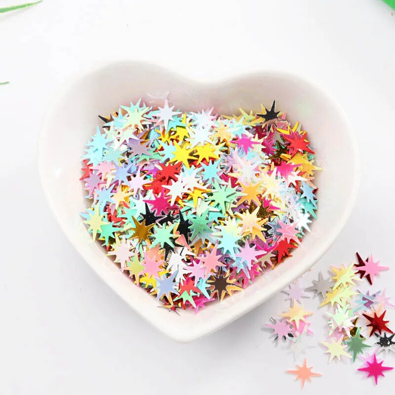 Блестки ПВХ круглые 9 мм 10 г Белый, 1