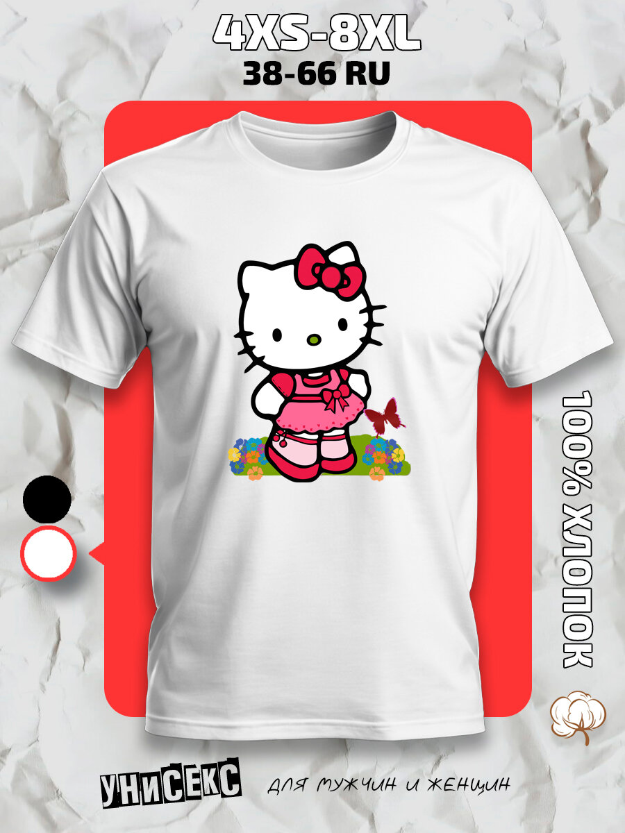 Футболка с принтом Hello Kitty