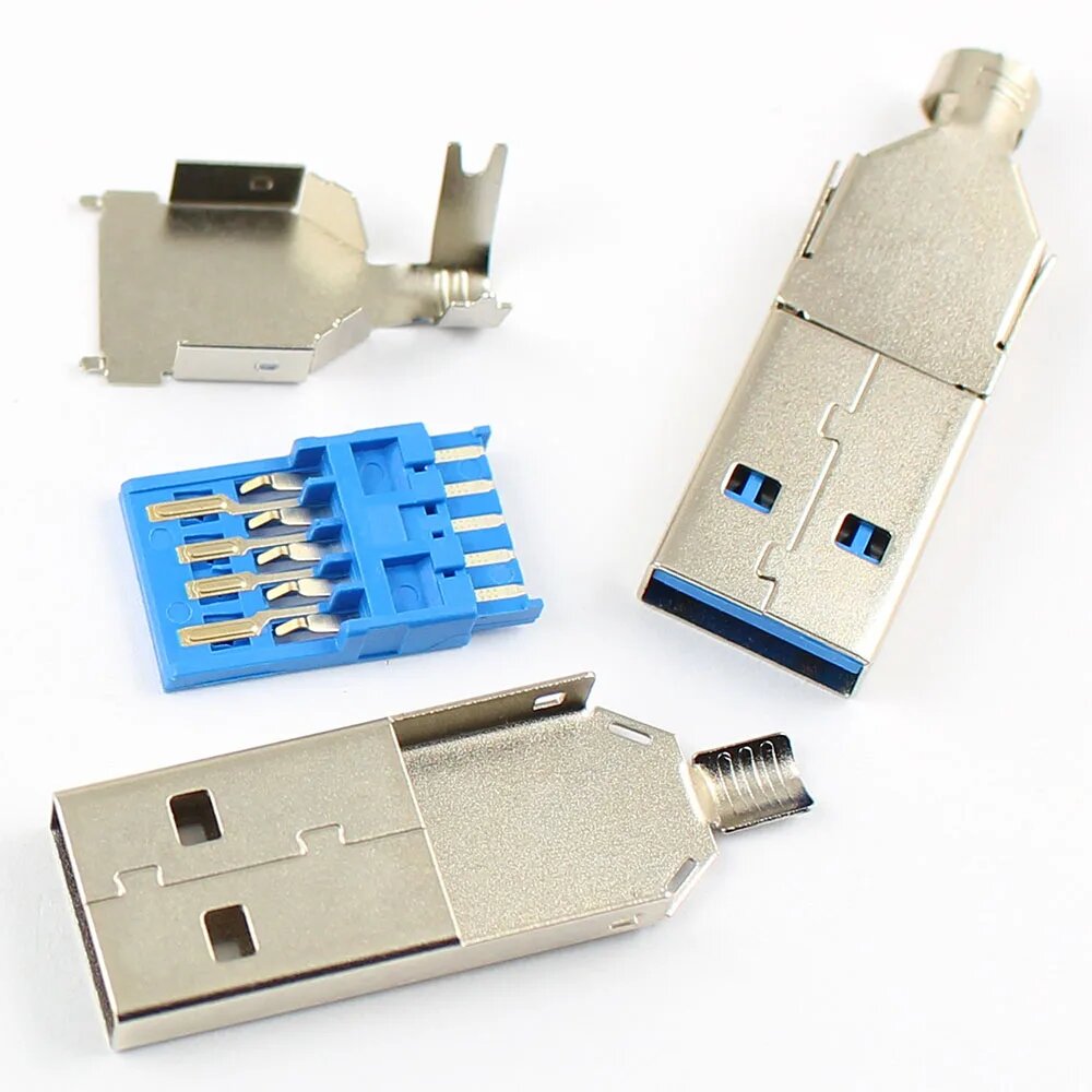 20 шт, USB 3,0 AM папа 9 Pin 9 P Тип A, три вида, разъем для пайки
