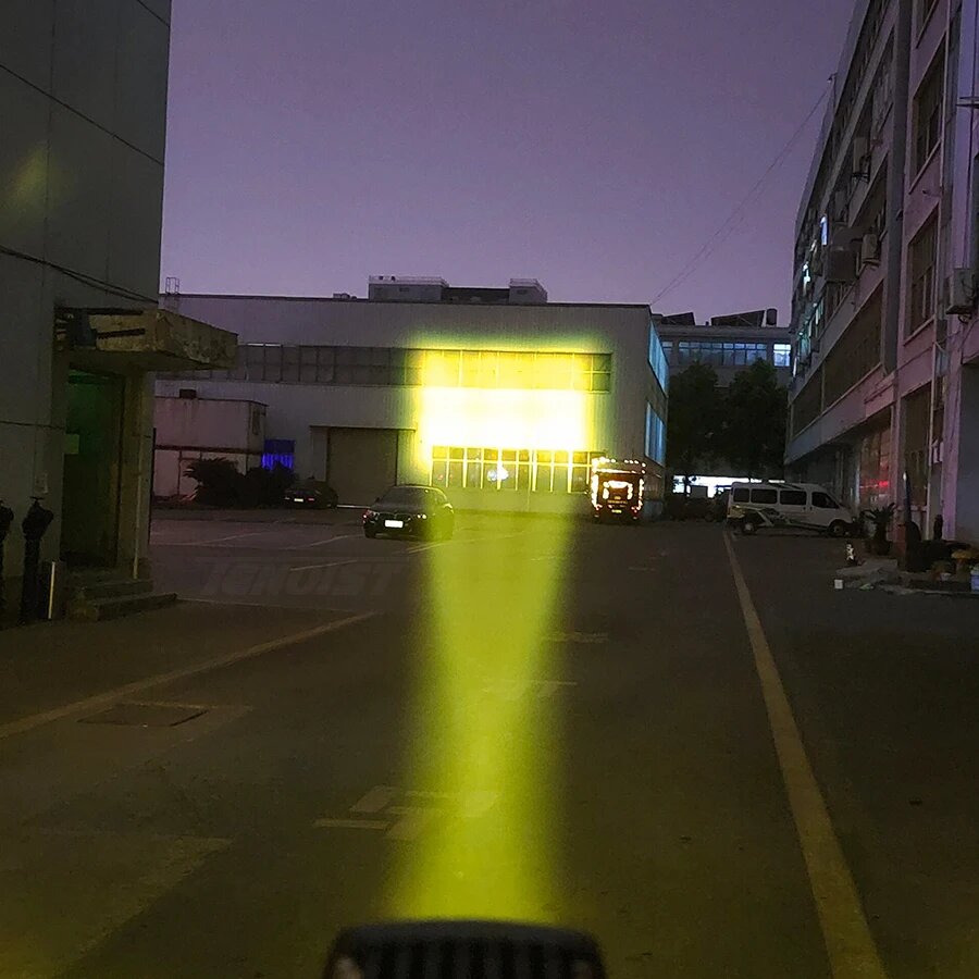 Светодиодный прожектор для мотоцикла, квадроцикла, автомобиля, внедорожника, 10-80 В постоянного тока, 2,4 дюйма Yellow Spot