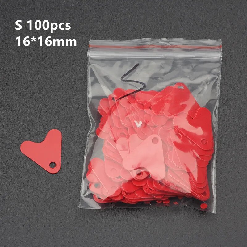 Rompin Красные рыболовные хвосты для блесен 16/21 мм S 16x16mm