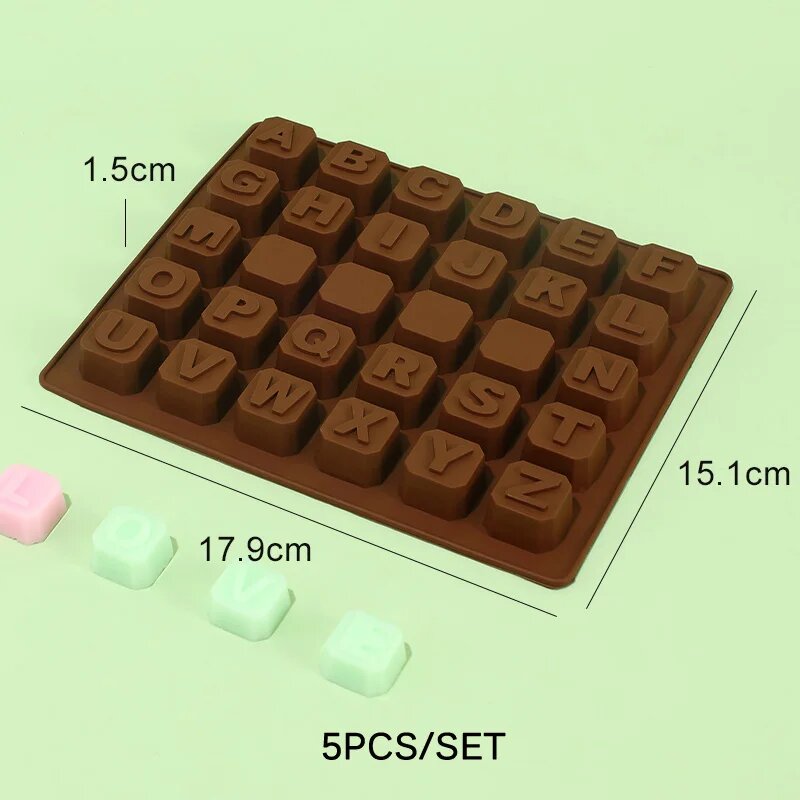 Силиконовая форма для торта, 26 букв английского алфавита, форма для шоколада, льда, конфет, форма для конфет ручной работы