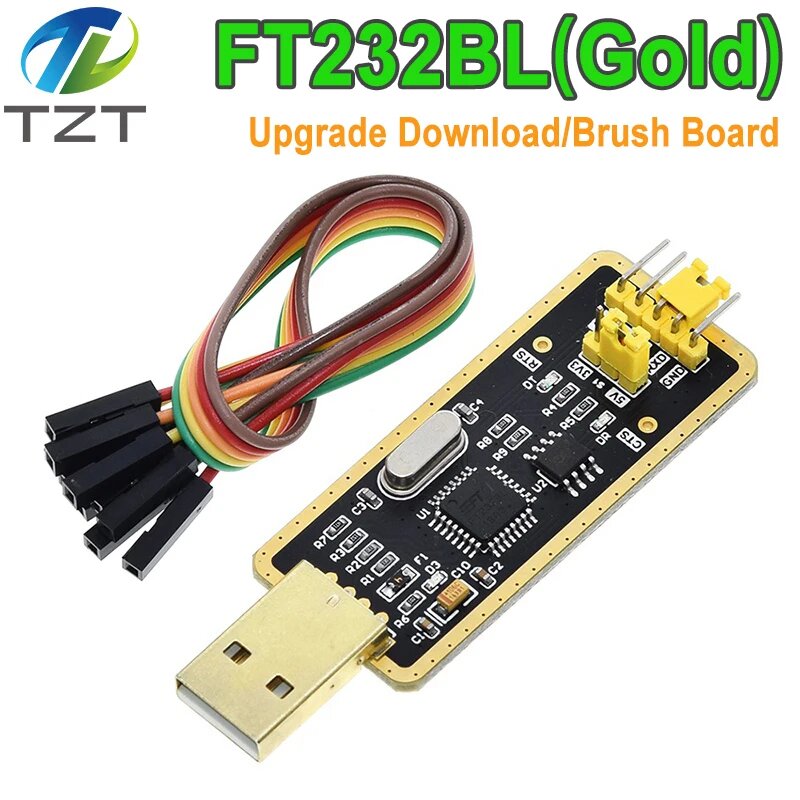 Модуль последовательного адаптера FTDI FT232RL USB 2.0 DIYTZT 1PCS