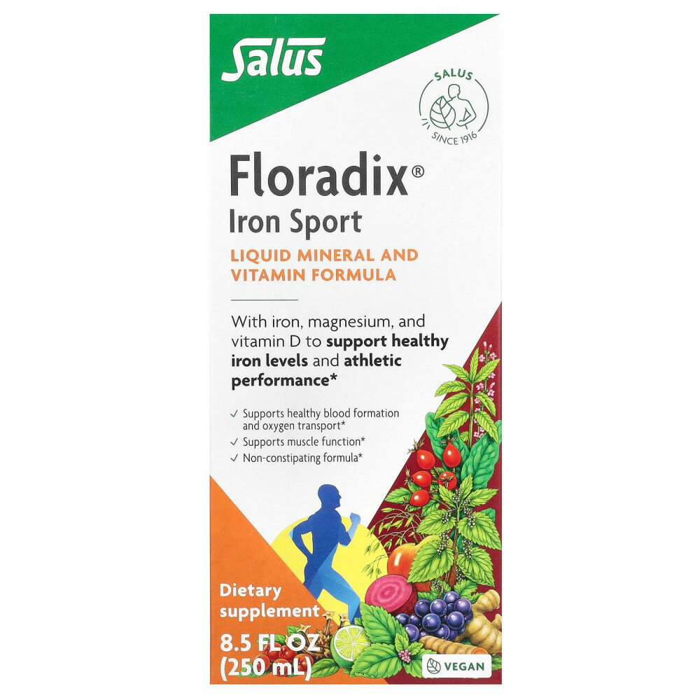 Floradix, Iron Sport, 250 мл (8,5 жидк. Унции)