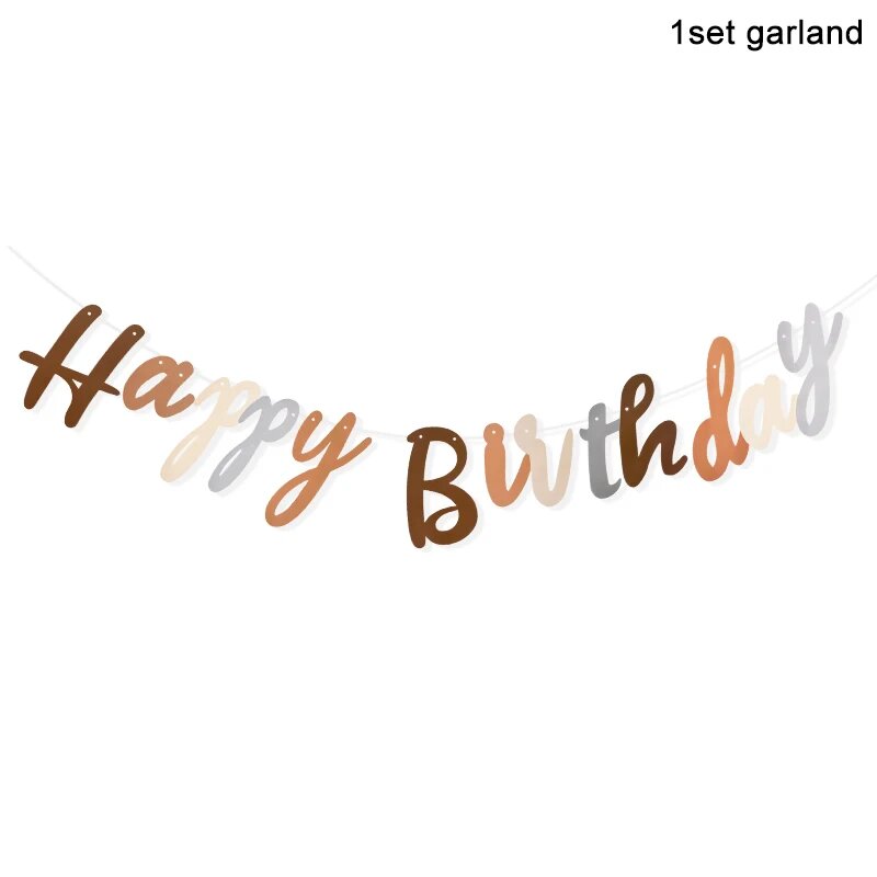 Гирлянда Happy Birthday, набор декора для праздника