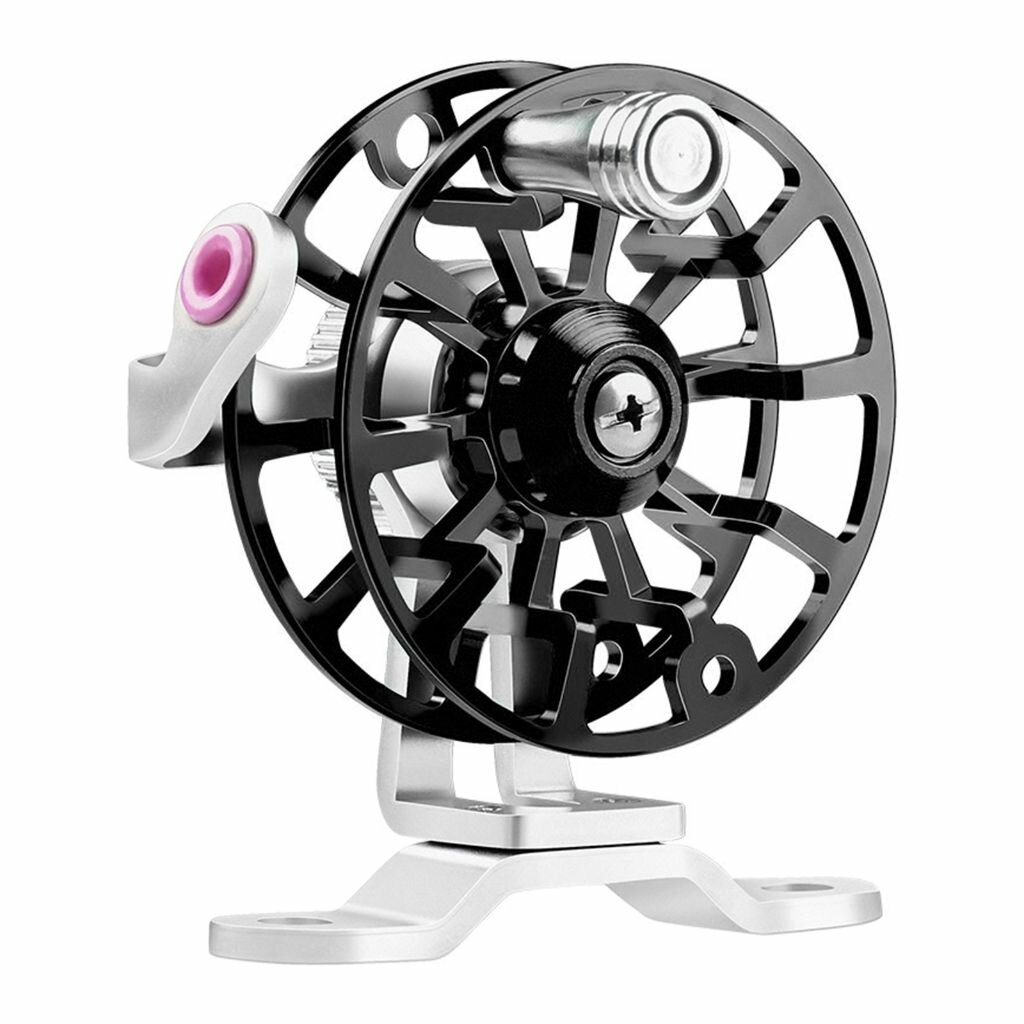 Катушка Fly, цельнометаллическая рыболовная катушка 53 мм/50 г с модернизированным основанием, легкая мини-колесная снасть для ловли форели и щуки