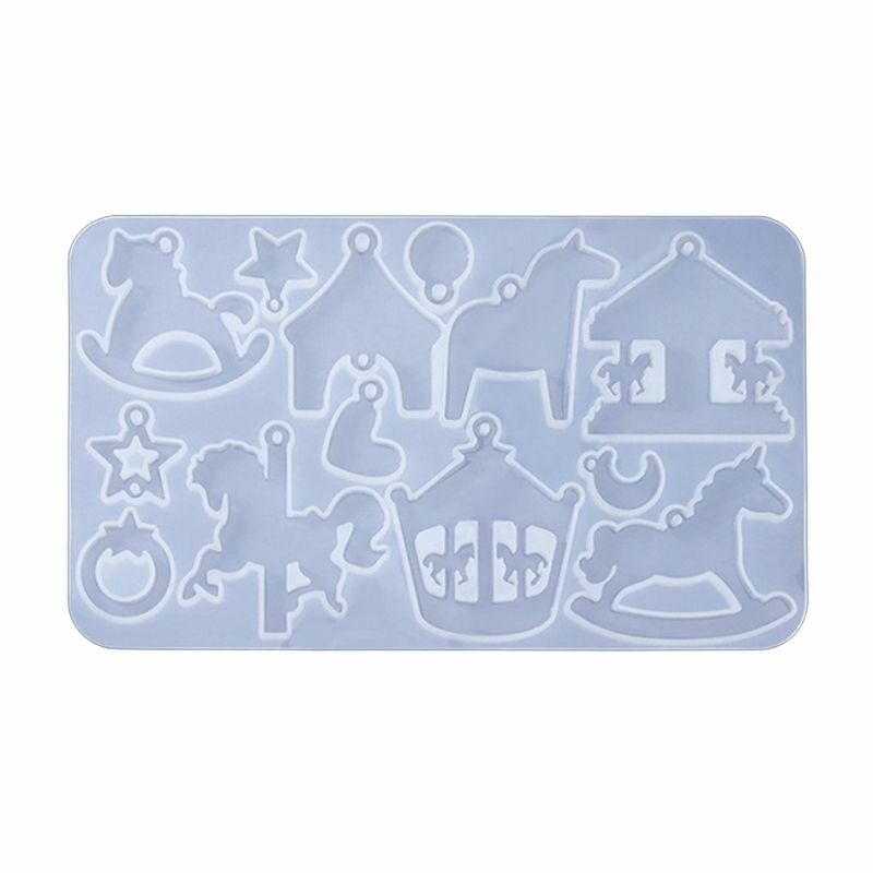 Силиконовая форма для эпоксидной смолы, толщина 2 мм, набор шаблонов для серег-подвесок своими руками, пищевой силикон, антипригарный, многоразовый, подарок для творчества