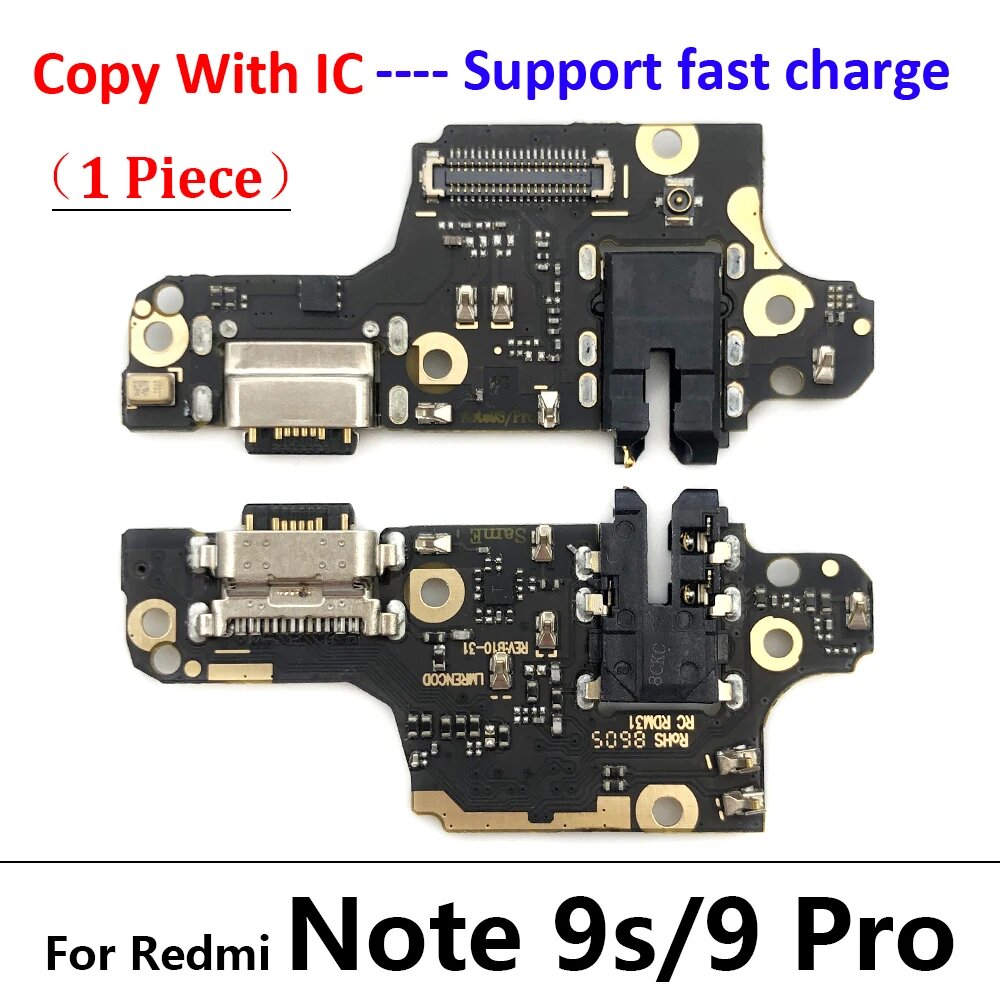 USB-порт для зарядки, плата, гибкий кабель, разъем для Xiaomi Poco X3 M4 Pro M3 Redmi Note 7 8 8T 9S 9 10 10s 11 Pro 4G 5G микрофон