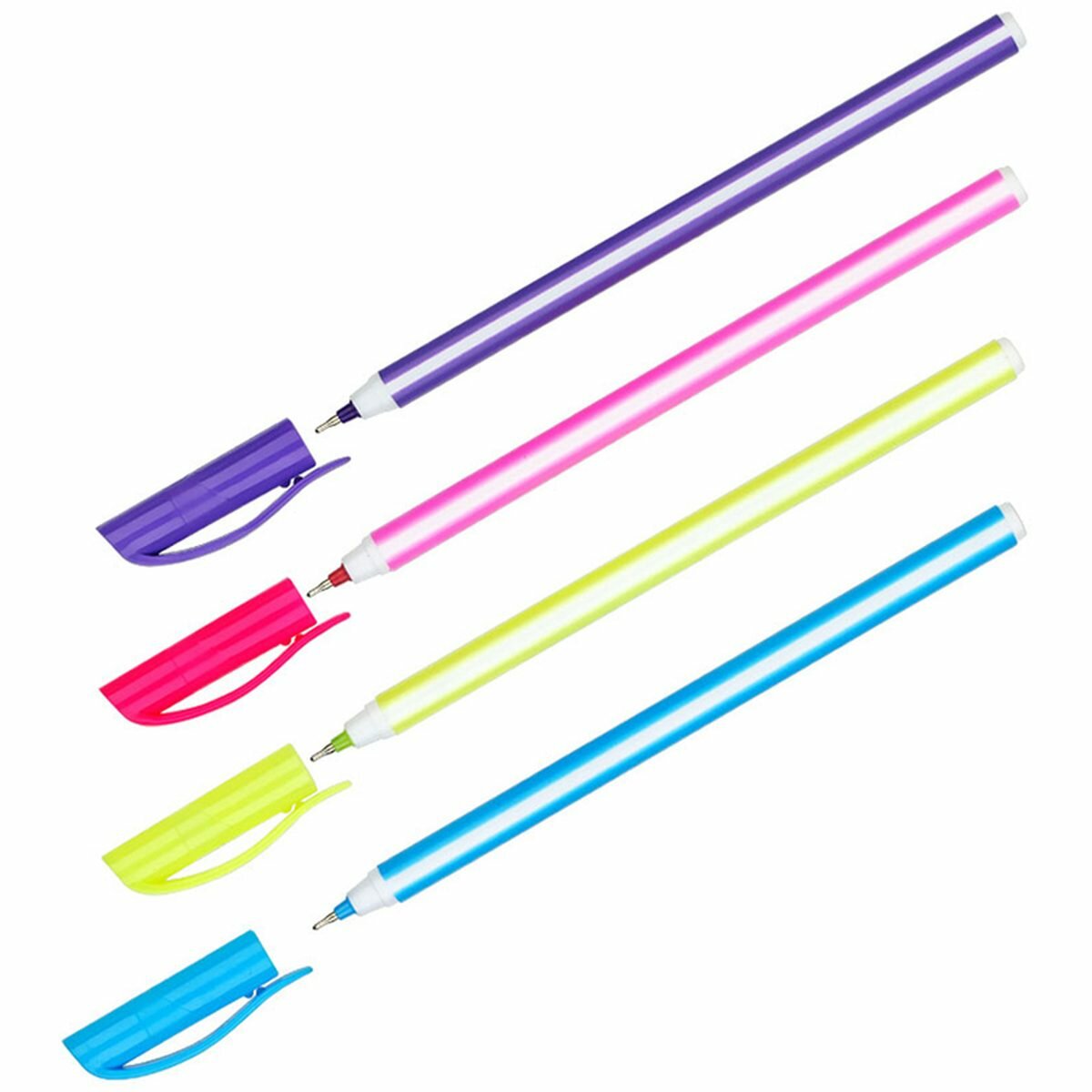 Ручка шариковая OfficeSpace Caramelka (0.3мм, синяя, масляная основа, шт. рих-код) (BPCRM_43174), 50шт.