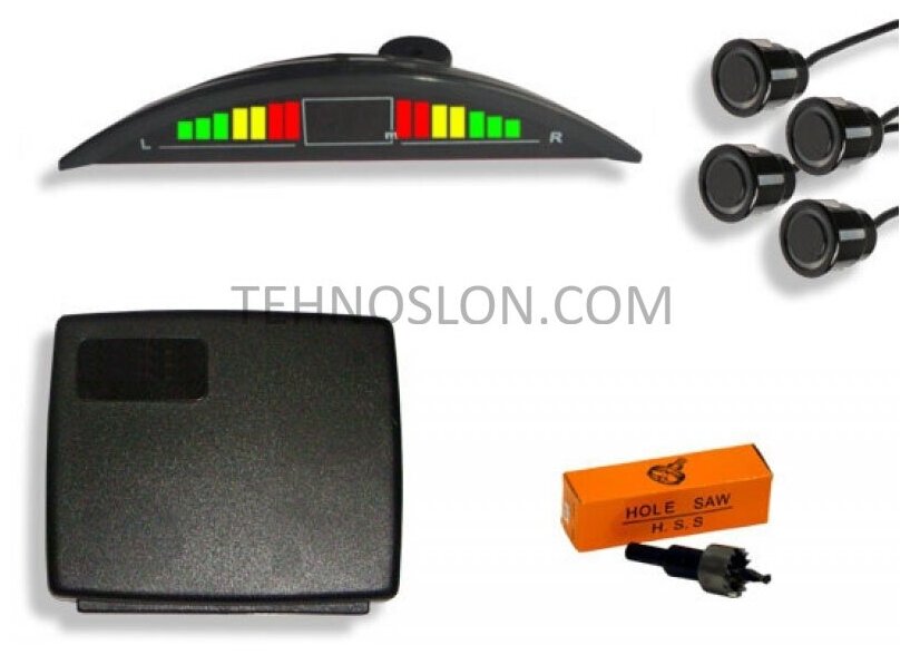 Датчики парковки SHO-ME Y-2616 N04 BLACK 4 черных датчика