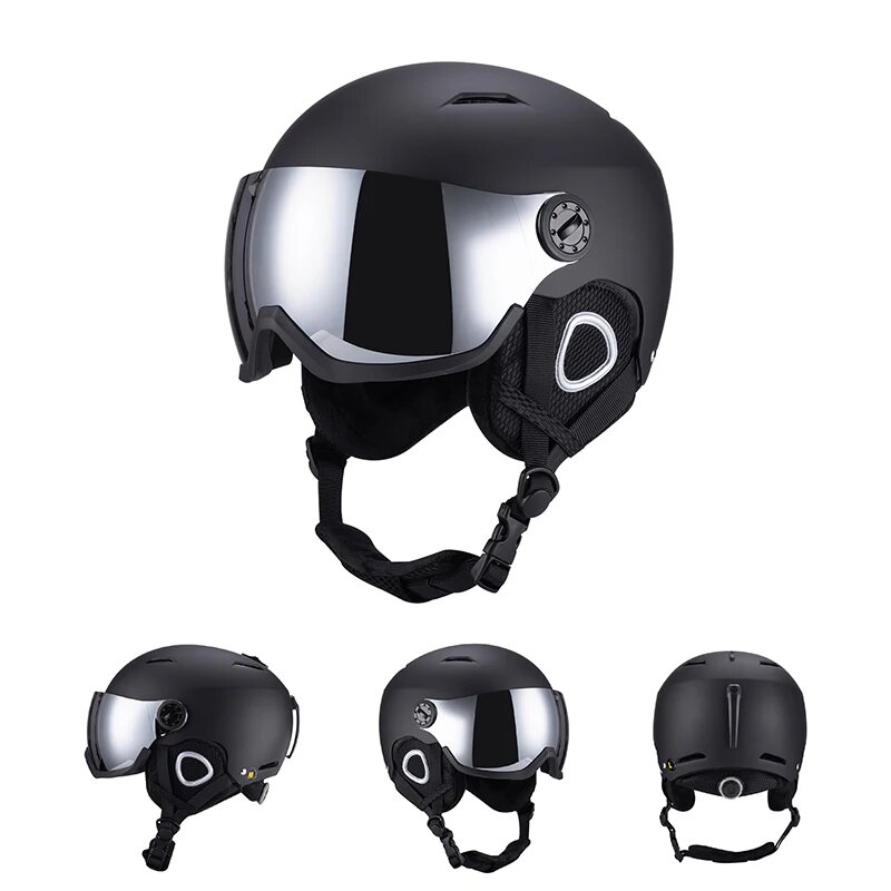 Горнолыжный шлем Horntour 2024 Черный, M-55-58cm, Black