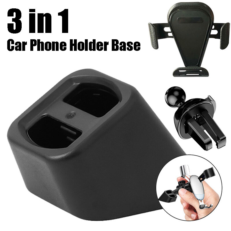 В 1 Креативный универсальный автомобильный зажим для воздуховыпускного отверстия - противоскользящая стойка для мобильного телефона в машину - основание-кронштейн для крепления на подставке