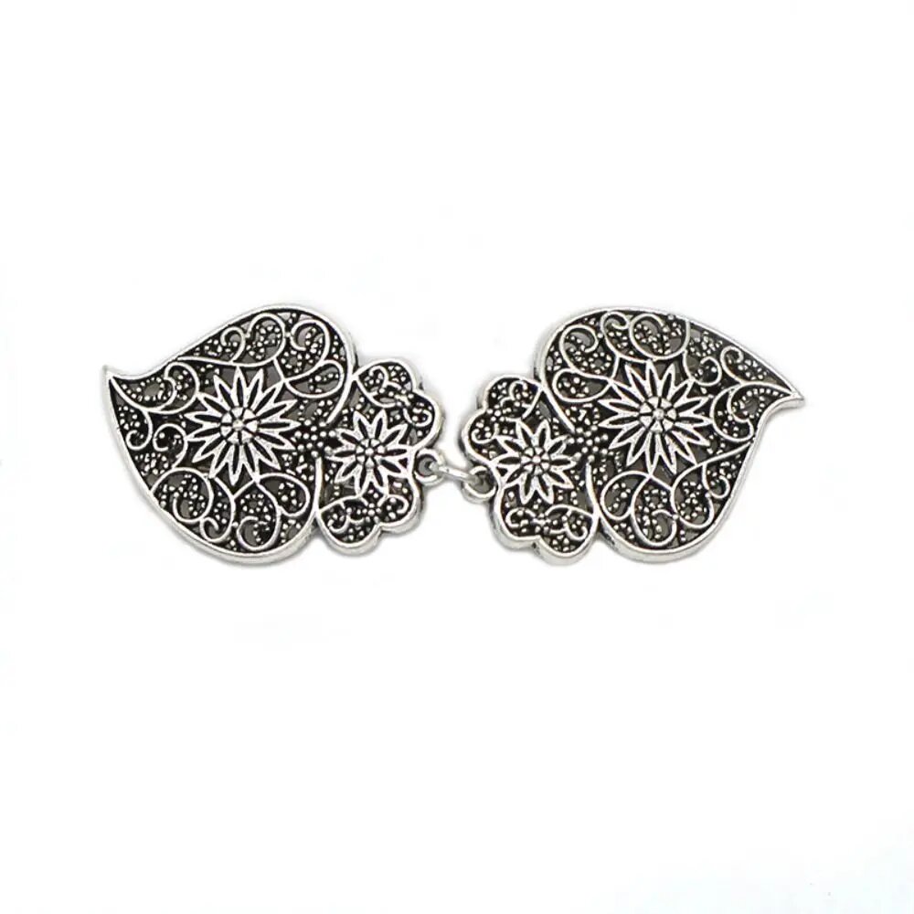 Серебристый клипса для кардигана, винтаж, окраска 10