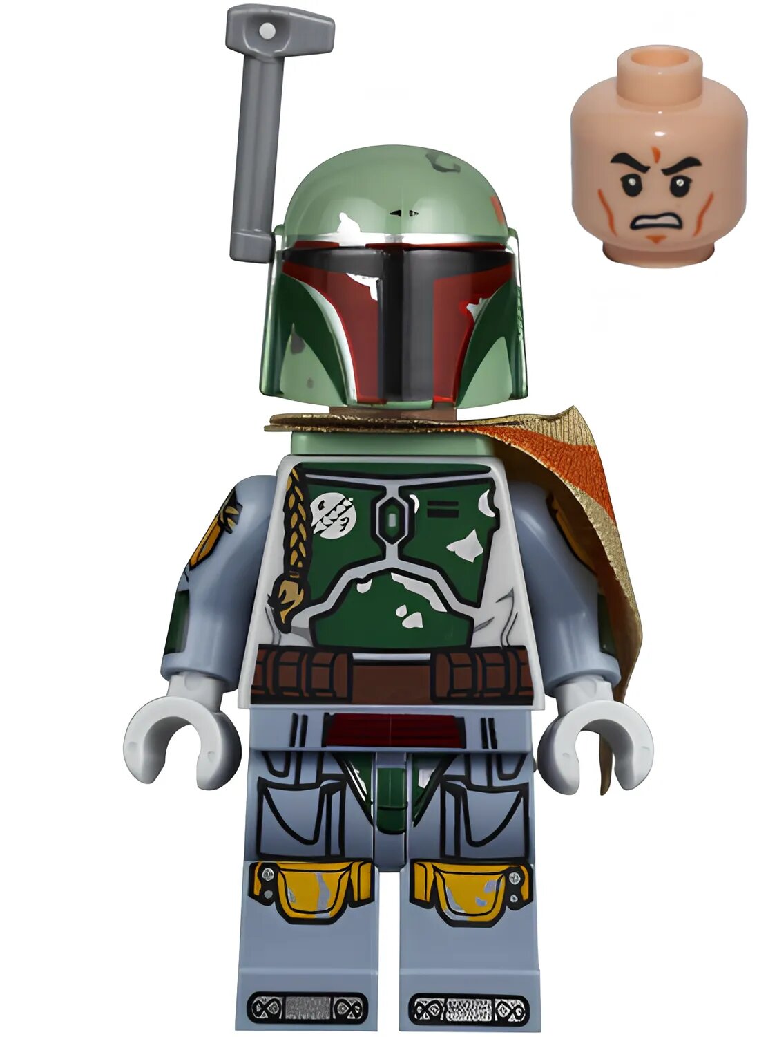 Минифигурка Lego Star Wars Boba Fett - Pauldron, Helmet, Jet Pack, Printed Arms and Legs, Clone Head sw0977 U