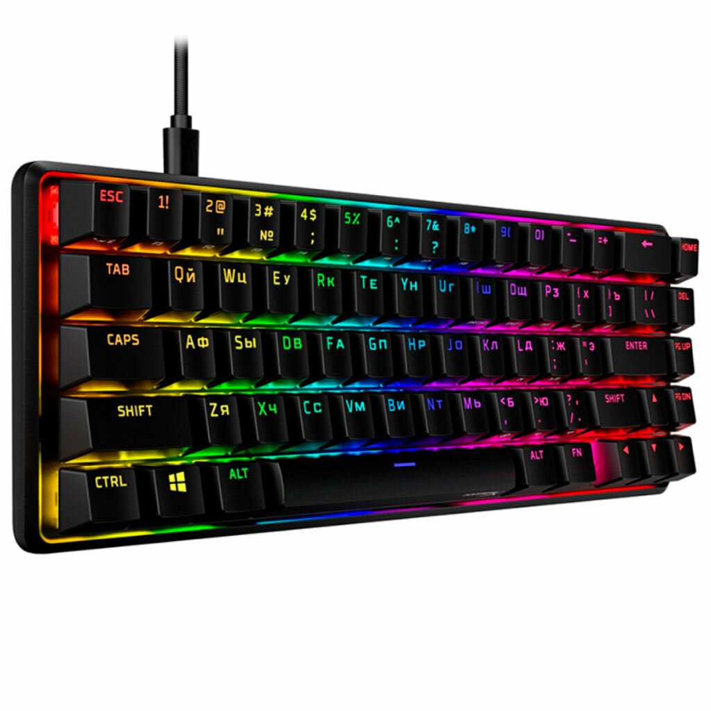 Клавиатура HyperX Alloy Origins 65 HyperX Aqua Switches черный