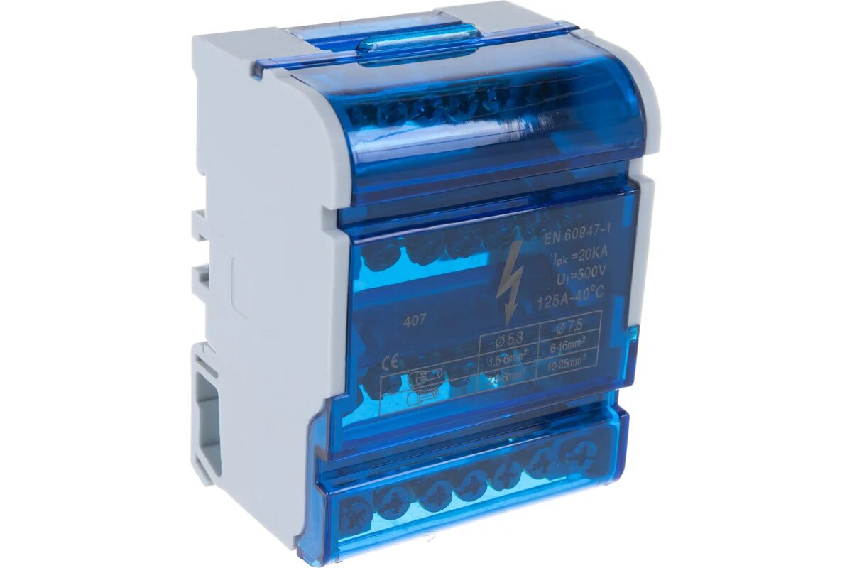 DORI Шина нулеваяв корпусе на DIN-рейку (кросс-модуль) 4х7 45021