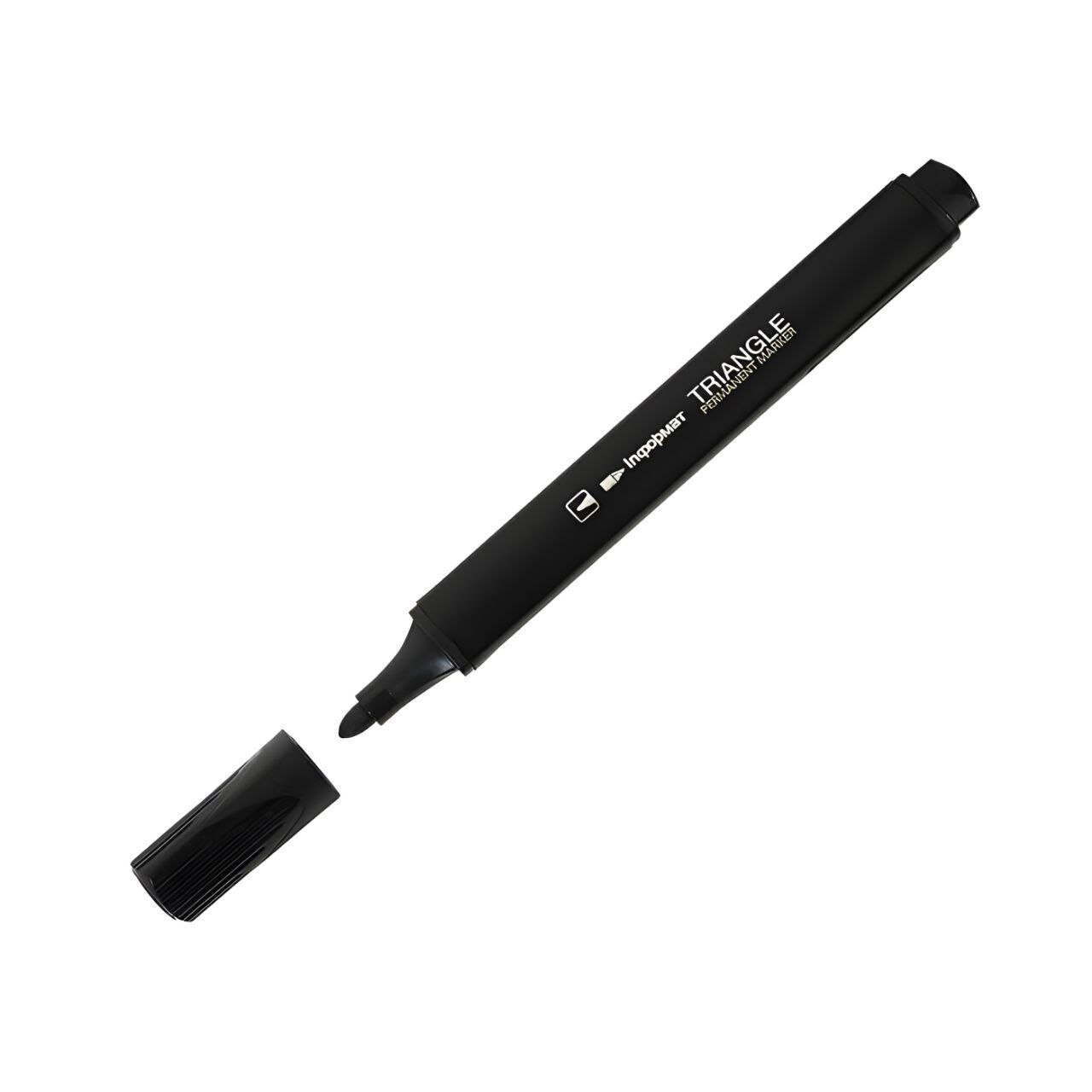 Маркер перманентный Informat Triangle 4 мм, черный, треугольный корпус