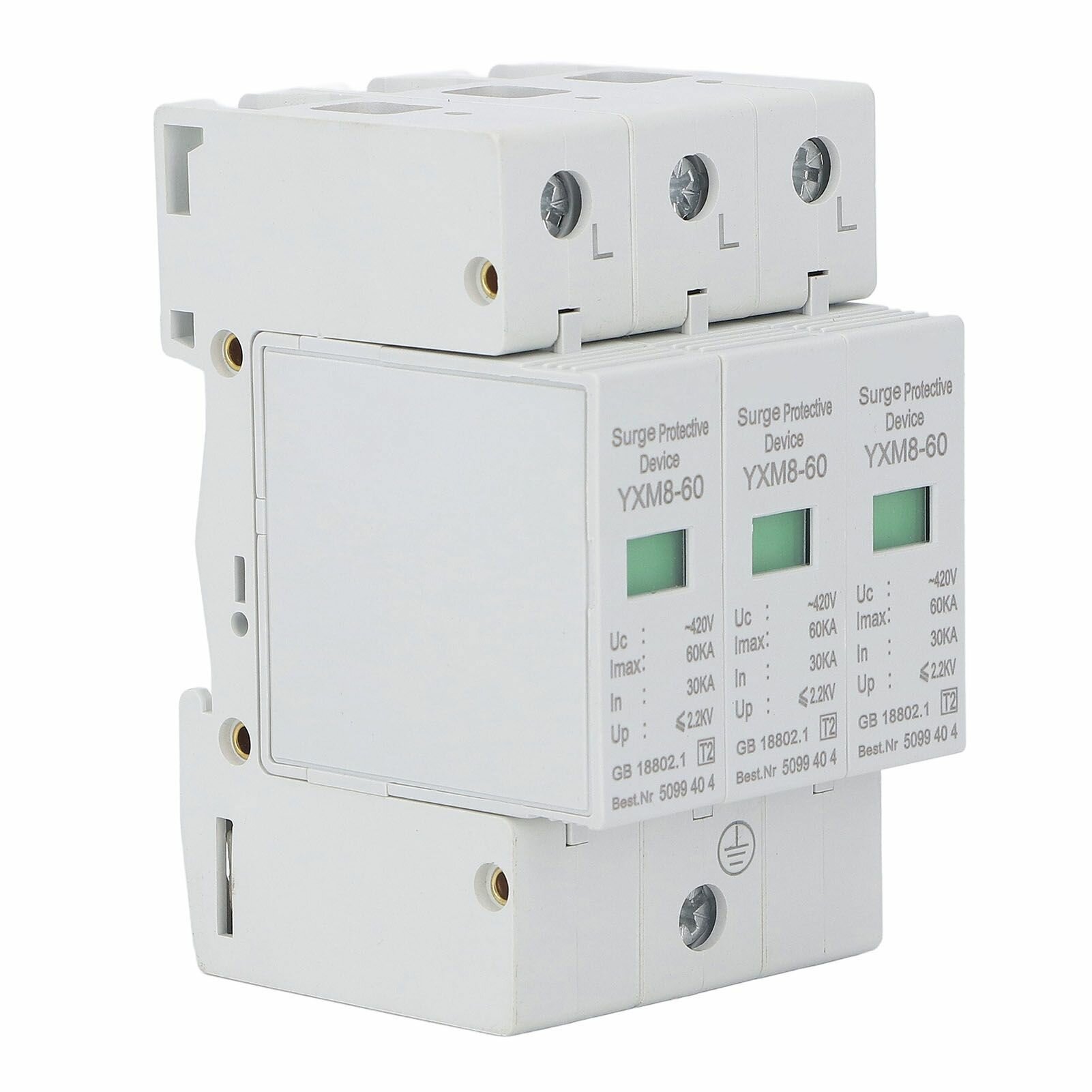 Модуль молниезащиты YXM8-60 с защитой от перенапряжения 60KA 3P 420V