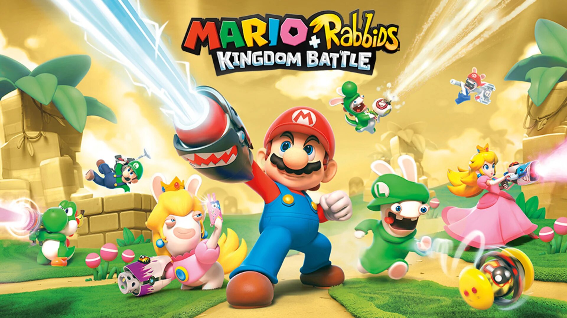 Игра Mario + Rabbids Kingdom Battle Gold Edition для Nintendo Switch - Цифровая версия, США