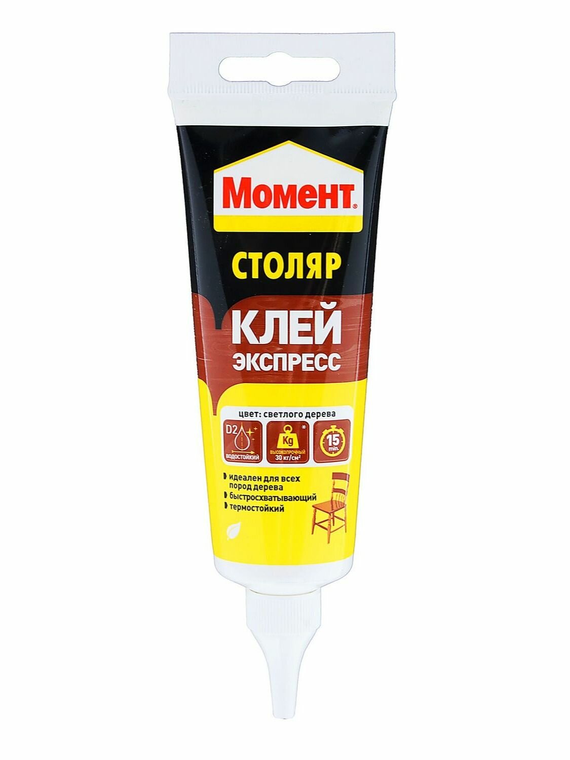 Клей-экспресс Момент столяр для всех пород дерева, термостойкий, водостойкий, 125 гр