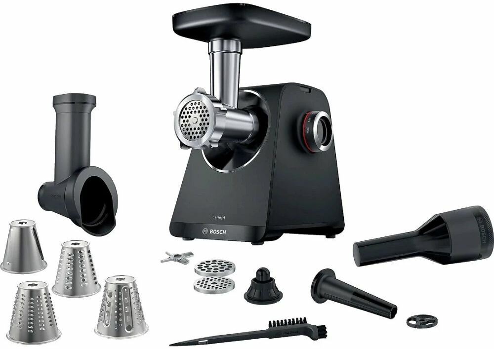 Мясорубка Bosch MFWS440B 1900Вт черный