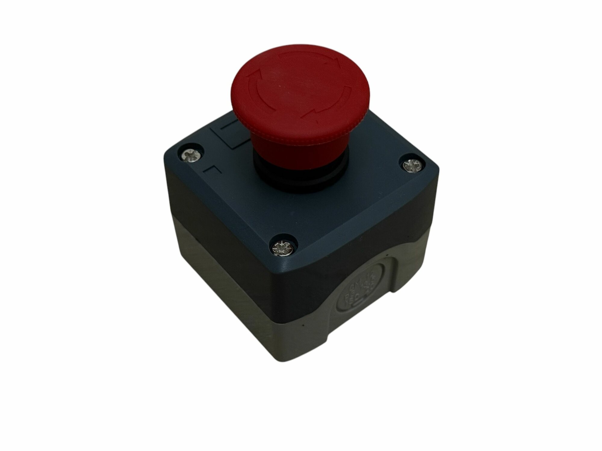 Кнопка стоп с фиксацией в корпусе красный грибок 1НЗ контакт XAL-D164