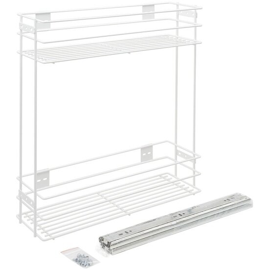 Бутылочница Lemax Prof 200 мм, с боковым креплением, белый (VK-01-200WT)