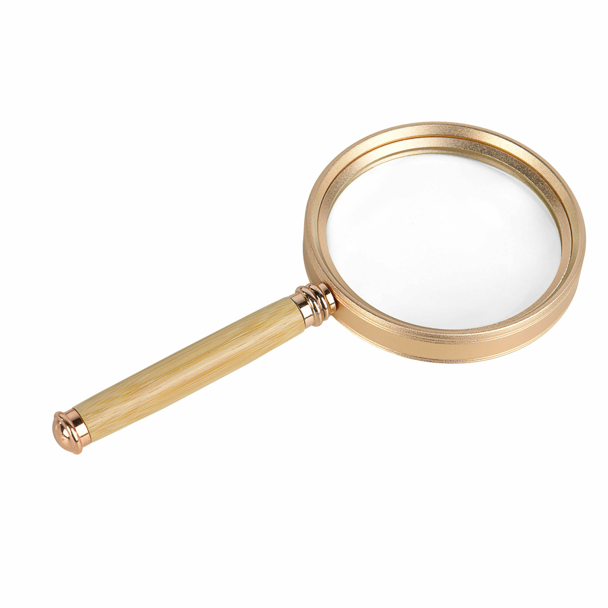 Лупа Veber MG10X75, с ручкой, золотистая, ручная, диаметр линзы 75мм, увеличение 10x