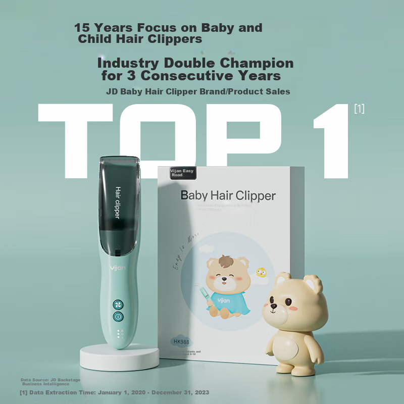Yijan Automatic Hair Suction Baby Hair Clipper, Children's Hair Trimmer, Infant Hair Cutter, Newborn Hair Cutting Electric Shaver HK988
