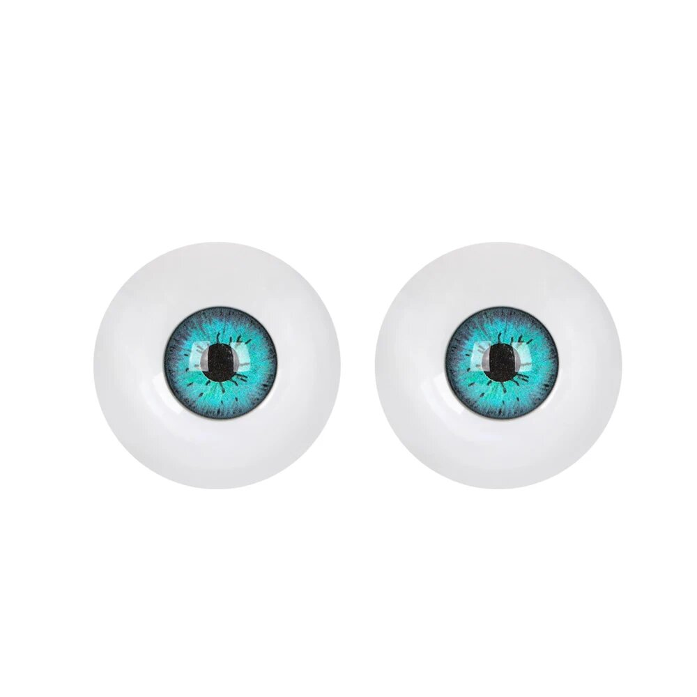 Стеклянные глаза для кукол BJD, Белый, 30mm, Цвет: 5
