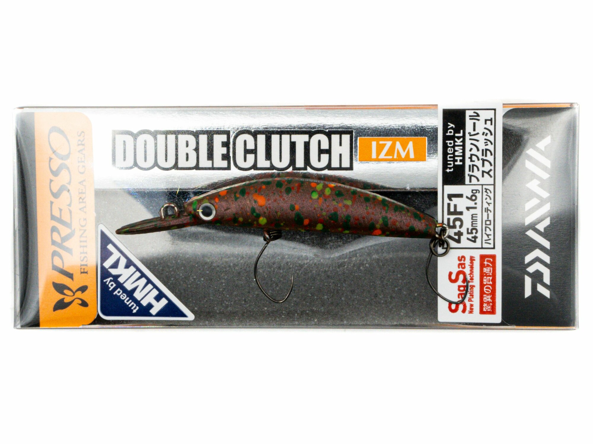 Воблер Daiwa Presso Double Clutch 45F1, 1.6 г, #Marble Brown (by HMKL)