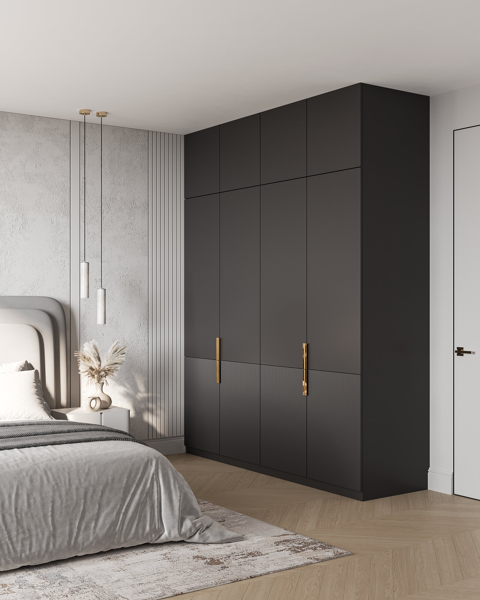 Шкаф в спальню Николь W4